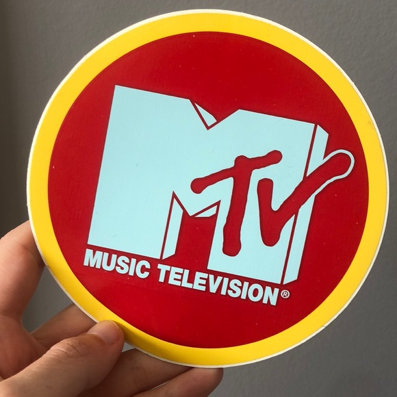 Accessories | Vintage Mtv Music Television Sticker 202 | Poshmark